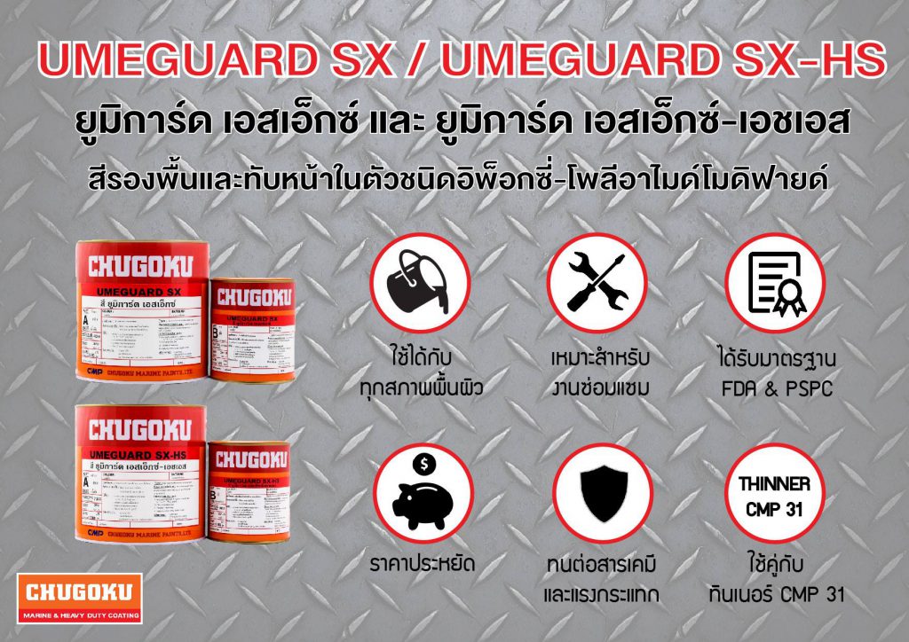 สีชูโกกุ สียูมิการ์ด เอสเอ๊กซ์-เอชเอส - CHUGOKU UMEGUARD SX-HS | สีชู ...
